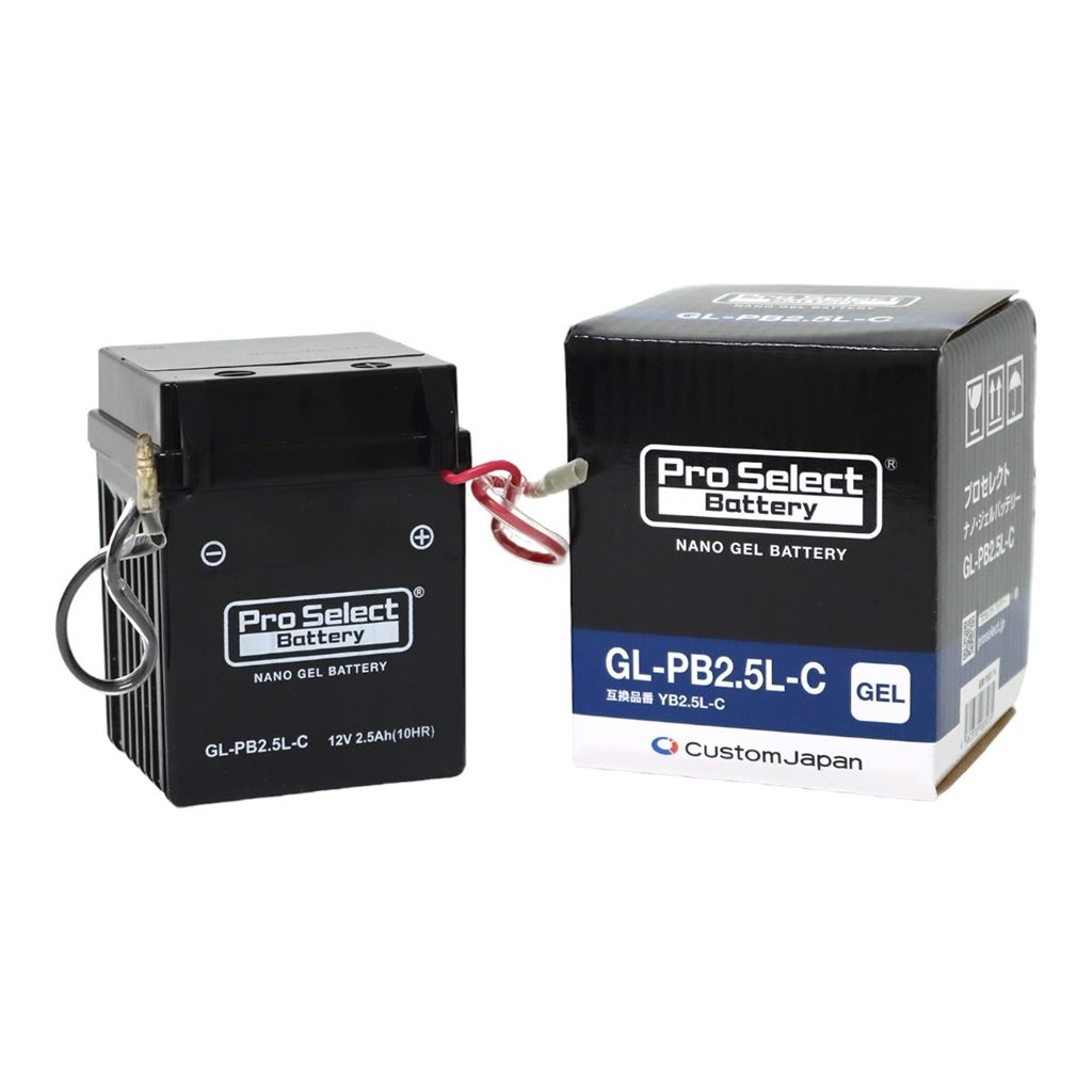 GL-PB2.5L-C ナノ・ジェルバッテリー(YB2.5L-C互換) 液入充電済 ジェルタイプ 2.5L-C 1個 – バイクマン