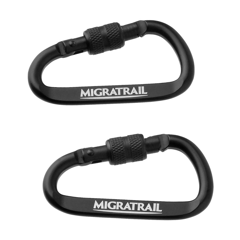 アルミニウムカラビナ ブラック L65×W30mm 2個 – バイクマン